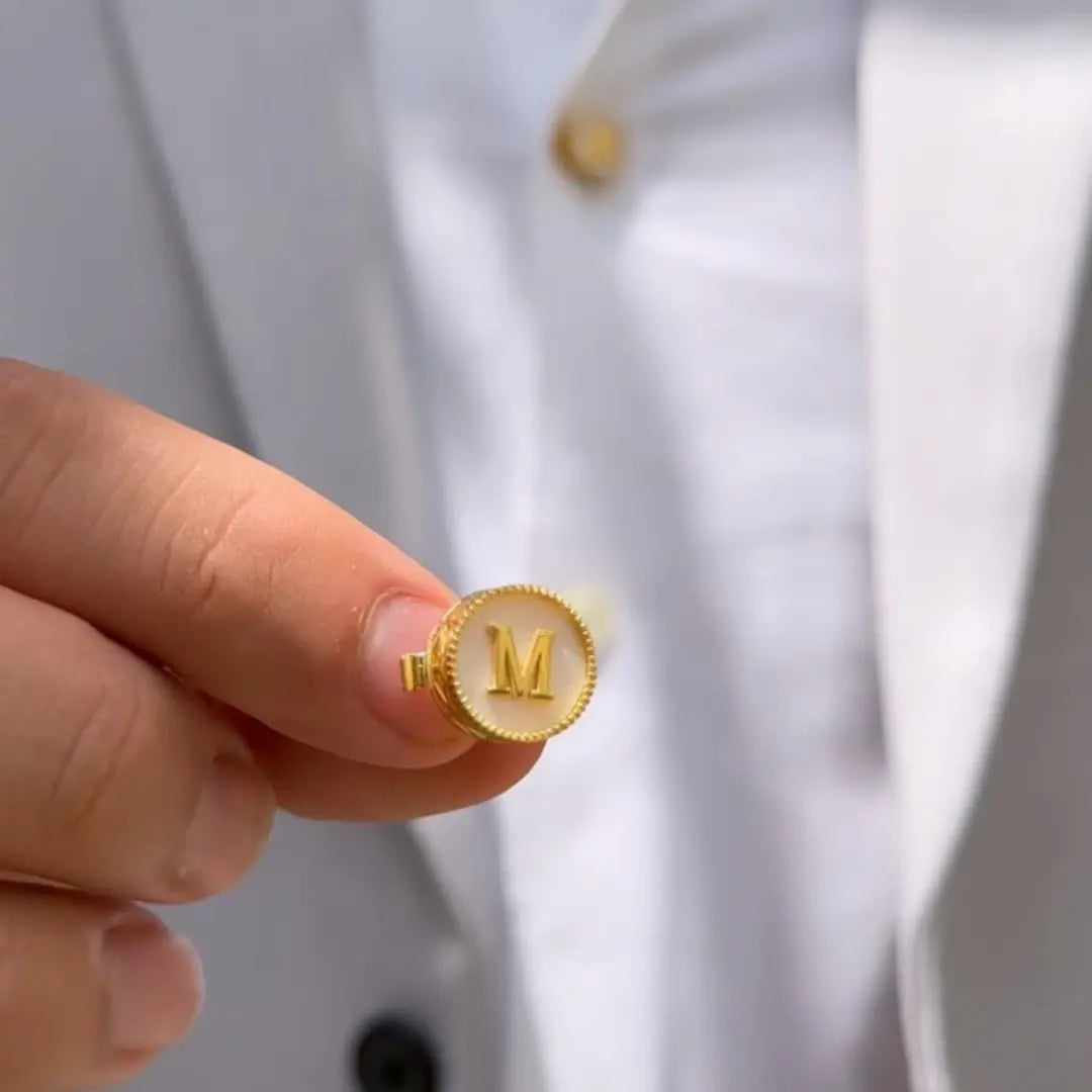Personalised Initial Button Clip - ShinnyArts