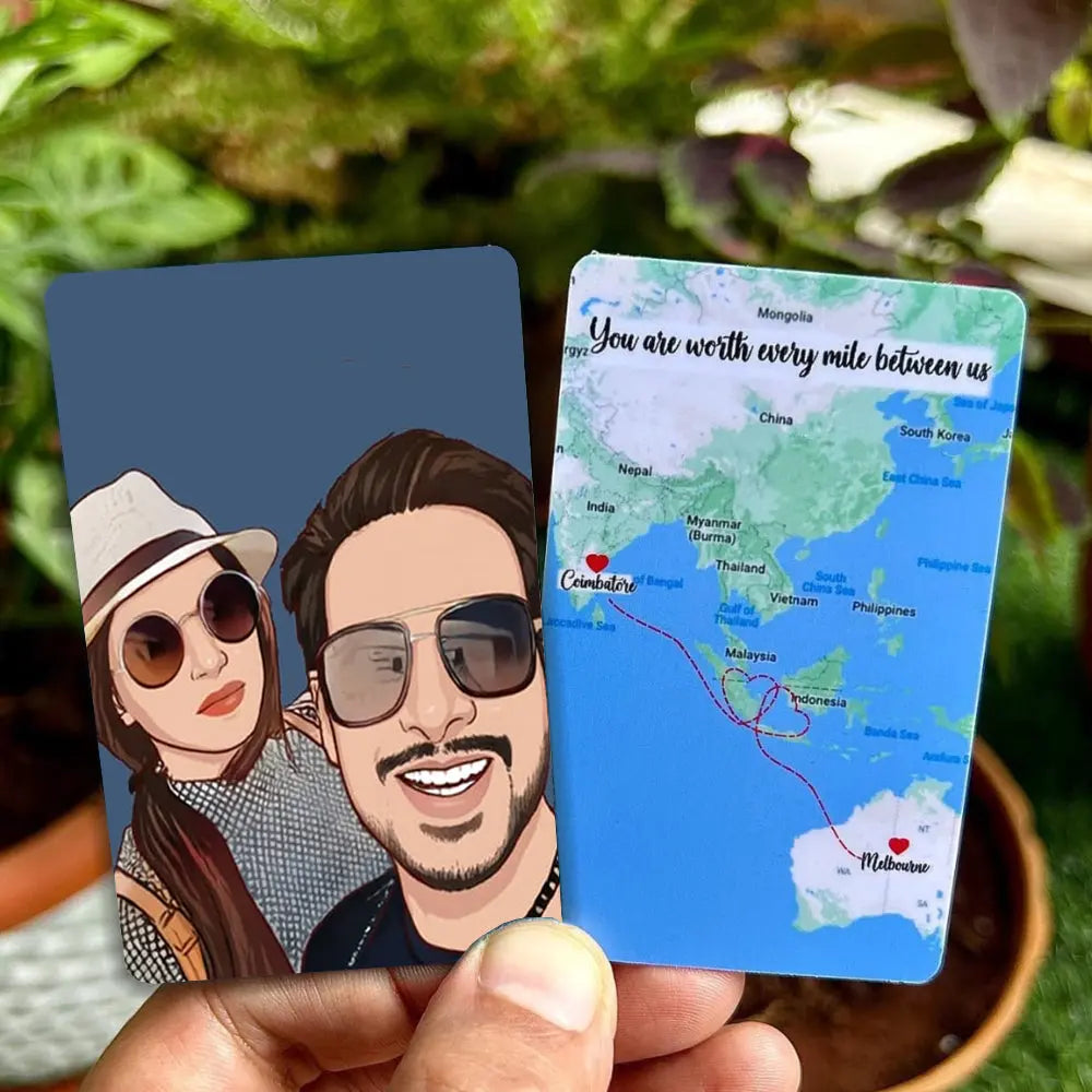Long Distance Friendship Cards Personalized Gift For Long Distance