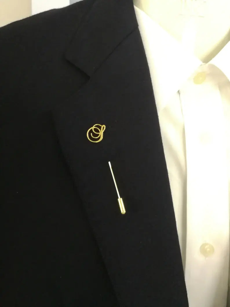 SINGLE LETTER LAPEL PIN – ShinnyArts